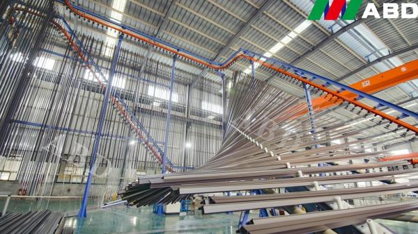 Aluminum Profile Vertical Spray Automatic Powder Spraying Coating Line