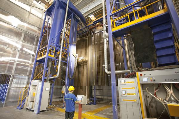 Aluminum Profile Vertical Spray Automatic Powder Spraying Coating Line