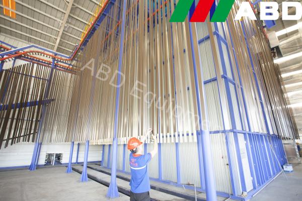 Aluminum Profile Vertical Spray Automatic Powder Spraying Coating Line