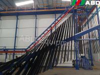 China Powder Coating Curing Line with Heat Exchange Box - 6000x3200x3500mm, 200-220°C Operating Temperature for sale