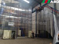 China Vertical Powder Coating Production Line 1200mm/min Conveyor Speed 670 Tons per Month Capacity for sale