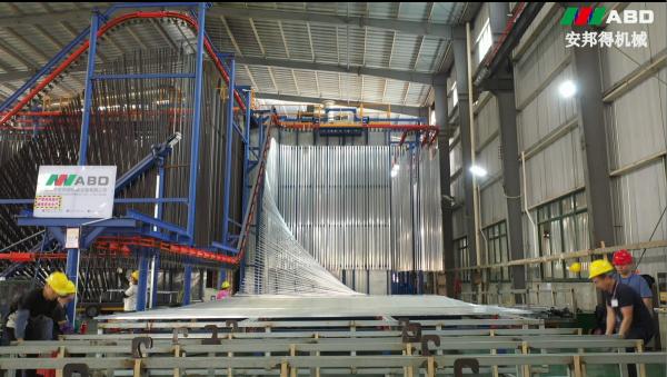 Linea di rivestimento a colori PLC per profili in alluminio