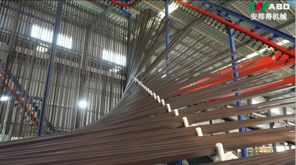 Linea di rivestimento a colori PLC per profili in alluminio