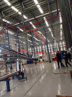 Chine 380V 60Hz SUS boîte de pulvérisation métallique ligne verticale de revêtement en poudre de profil d'alliage d'aluminium à vendre