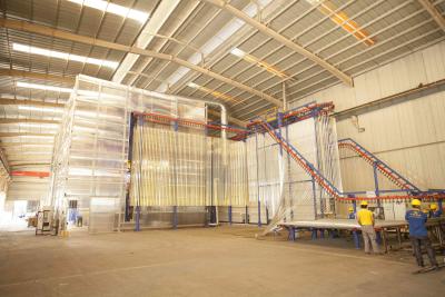 Chine Ligne de production de revêtement en poudre de profilés verticaux en aluminium à vendre