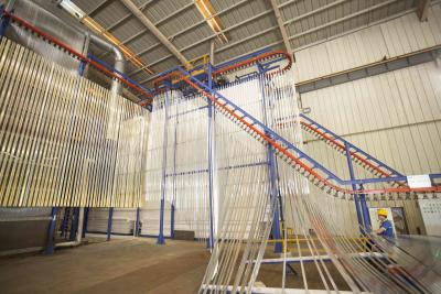 Chine Ligne de revêtement en poudre verticale personnalisée pour le profilé en aluminium à vendre
