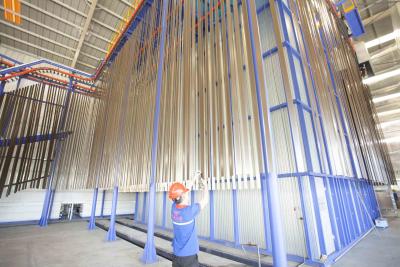 Chine Capacité de production de tension personnalisée ligne de revêtement en poudre verticale Certification CE à vendre