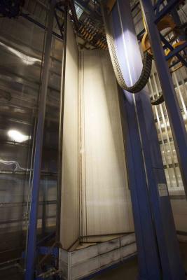 Chine PLC chauffage au GPL 480V 60Hz ligne verticale de revêtement en poudre avec équipement de traitement de surface à vendre