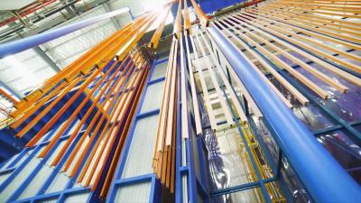 Cina 480 60Hz Verticale linea di rivestimento in polvere costruisce proiezione di alluminio in vendita