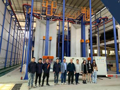 중국 반자동 또는 자동 수직 파우더 코팅 생산 라인 세계 최상위 판매용