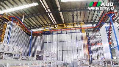 Chine Ligne de revêtement en poudre verticale PLC avec équipement de traitement de surface certifié CE à vendre