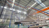 China CE Certified ABD Powder Coating Line for Aluminum Profiles - 7000mm Length, 1.68 Tons/Hour Capacity for sale