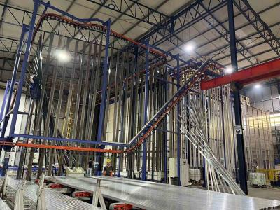 Chine Conception de la ligne de revêtement en poudre verticale de profilés d'aluminium à haute capacité de certification CE à vendre