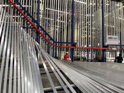 Chine Certification CE ligne de revêtement en poudre de pulvérisation électro-statique verticale à tension personnalisée de profils en aluminium à vendre