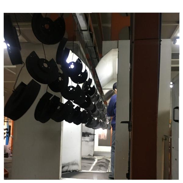 Horizontal Powder Coating Line Natural Gas Heating Powder Painting