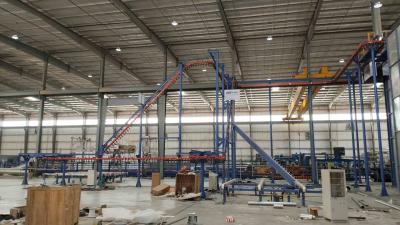 Cina USA Sistema di riscaldamento a GPL completamente automatico Profili di alluminio Linea verticale di rivestimento in polvere in vendita