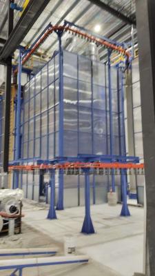 Китай Оборудование для обработки поверхности алюминиевых профилей Вертикальная линия порошковой покраски продается