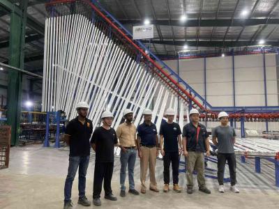 Китай Многократное ополаскивание в процессе предварительной обработки  Линия вертикального порошкового покрытия продается