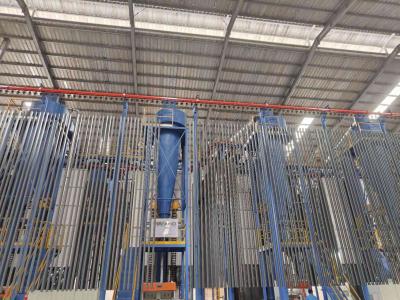 中国 オンライン前処理 柔軟な制御システム アルミプロファイルの完全自動垂直粉末塗装ライン 販売のため