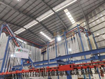 China Intelligent  Customized Performance Full-Automatic Vertical Powder Coating Line for Aluminum Profiles for sale