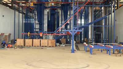 China Integrated Furnace  Spraying System  Vertical Powder Coating Line for Aluminum Profiles for sale