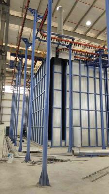 China Automatic  Spraying Pre-treatment LNG Heating  Vertical Powder Coating Line for Aluminum Profiles for sale