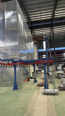 China Conveying  System UnLoading Area  Parameter for Customers  Vertical Powder Coating Line for Aluminum Profiles for sale