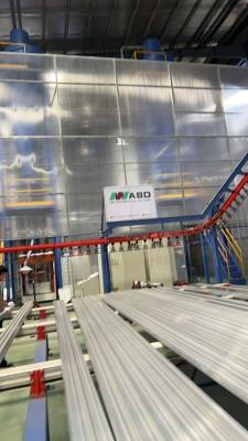 China Full-Automatic  Loading  and unloading System Customized for Customers  Vertical Powder Coating Line for Aluminum Profiles for sale