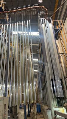 China High-perfomance  LPG Heating System Customers  Vertical Powder Coating Line for Aluminum Profiles for sale