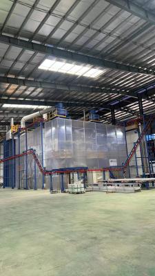 China Full Automatic Loading and Unloading System Vertical Powder Coating Line for Aluminum Profiles for sale