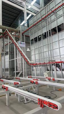 China High-performance Recycle System Big Cyclone  Vertical Powder Coating Line for Aluminum Profiles for sale