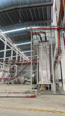 China Vertical Powder Coating Line with High-performance Drying Oven for Aluminium Profiles for sale