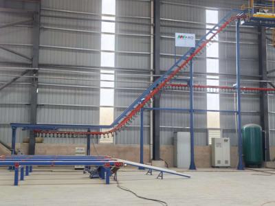 China Vertical Powder Coating Line Designed Monthly Capacity High-performance for Aluminum Profiles for sale