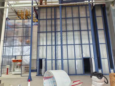 China Hot Sale  LPG Heating System Vertical Powder Coating Line for Aluminum Profiles with Integrated Oven for sale