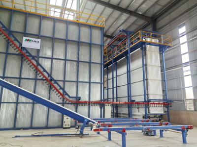 China Electrostatic Spraying  LPG Heating System Vertical Powder Coating Line High-performance for Aluminum Profiles for sale
