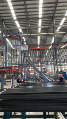 China LPG Supply Heating Vertical Powder Coating Line High-performance for Aluminum Profiles for sale