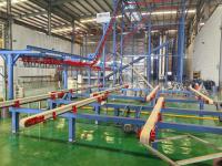 China Full-automatic Loading Device Aluminum Profiles Vertical Powder Coating Line for sale