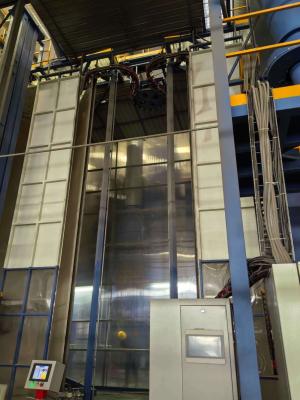China High-efficience Heating System Aluminum Profiles Vertical Powder Coating Line for sale
