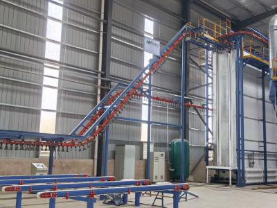 China Polishing Machine Aluminum Profiles Vertical Powder Coating Line for sale