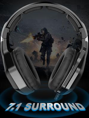 Bengoo G9000 Gaming Headset with microphone extended