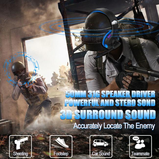 Gaming headset ear cushion detail