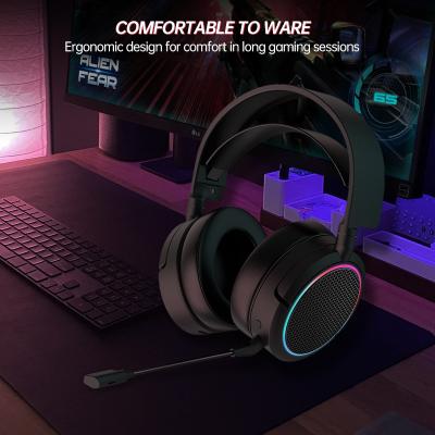 Cina Logo personalizzato 7.1 Suono circondante cuffie per videogiochi wireless 2.4ghz Per PS4 Xbox One in vendita