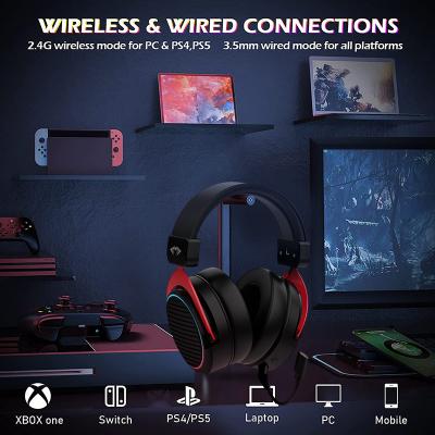 Cina Controllo del volume 2.4G Auricolari per videogiochi wireless Auricolari DJ 15 Hz-20KHz Per PC in vendita