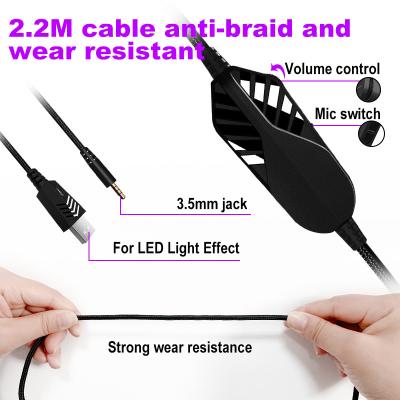China Waterdicht 7.1 geluidsverwijderend gaming-headset met microfoon Voor pc PS4 Xbox Gratis voorbeeld Te koop