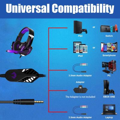 China NO Active Noise Cancelling PS5 PC Gaming Headphones Wired In-Line Audio Controls for sale