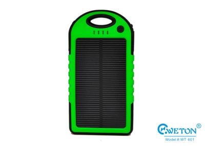 China 4000mAh Portable Solar panel Power Bank , Shockproof Li-polymer Mobile Power Bank for sale