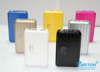 China 10000mAh Suitcase Gift Power Bank , Dual USB Fast Charging Power Bank for sale