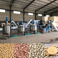 China Peanut Butter Making Machine Line for Ground Nut Paste Processing in Stainless Steel for sale