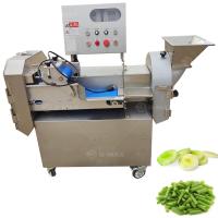 China Raw Material Vegetable Strips Cutting Machine with Double Heads for sale