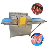 China Automatic Horizontal Meat Cutting Machine for Fresh Beef Chicken Fish Pork Processing for sale